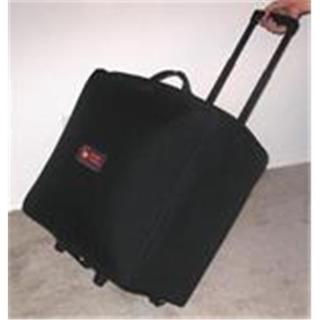 GO-Anywhere Wheeled Travel With Retractable Handle- Black - Walmart.com