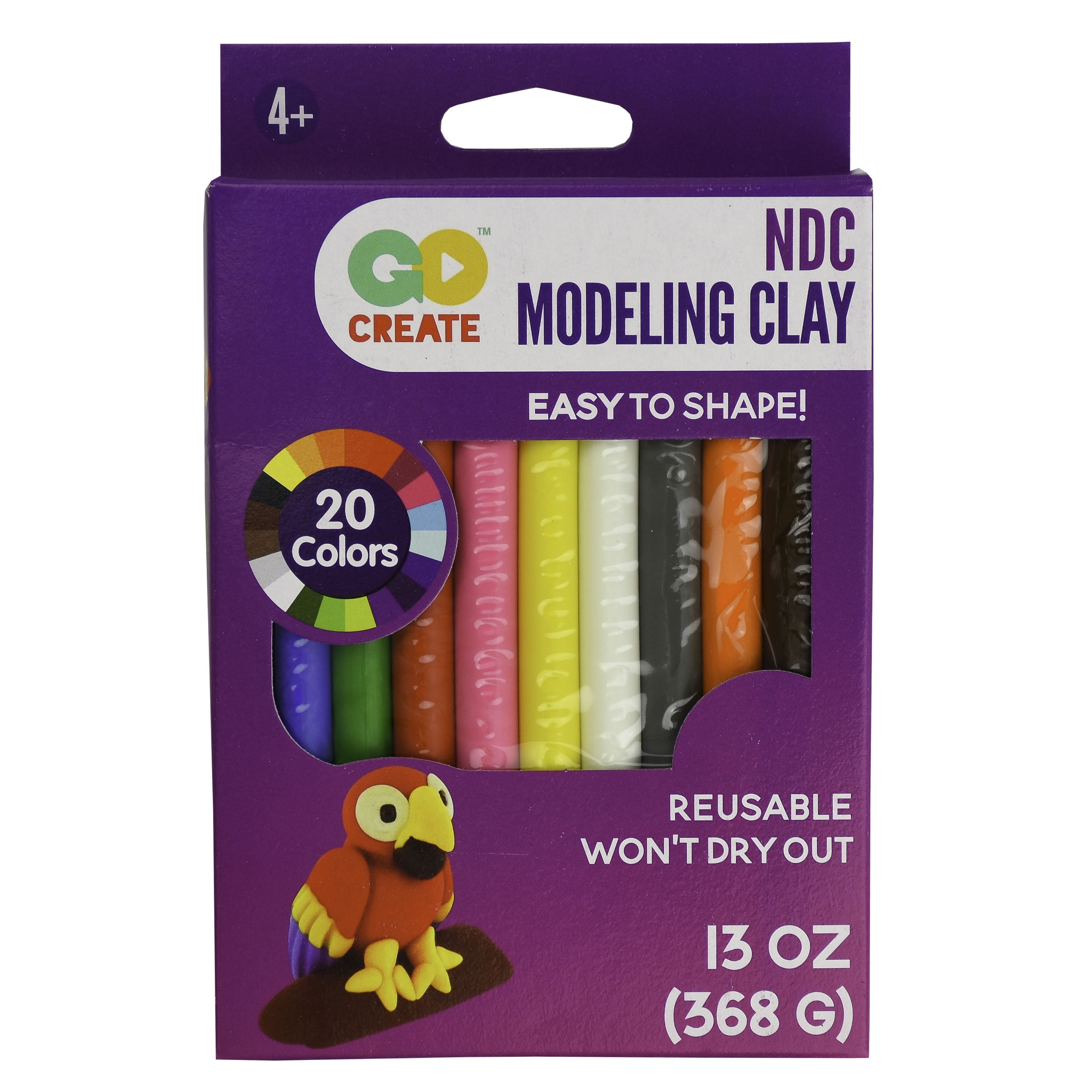 Go Create EZ Shape Non-Dry Modeling Clay, 20 Pieces - Walmart.com