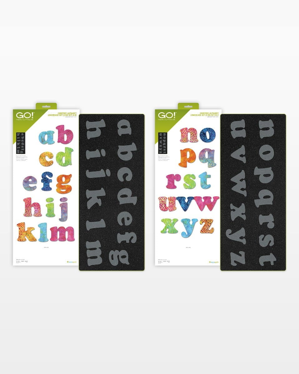 Accuquilt GO! Carefree Alphabet Lowercase Set (2-Die Set) - Walmart.com