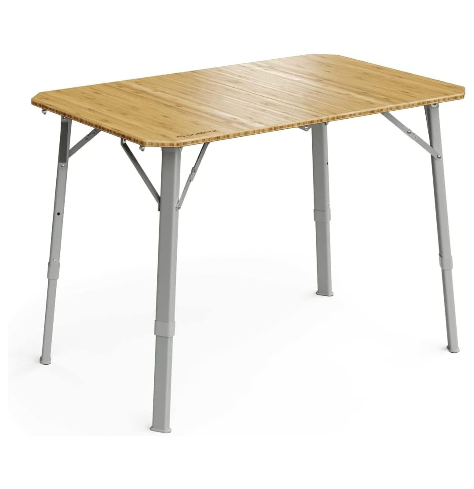 GO Compact Camp Table - Bamboo Table with Adjustable Height - Foldable ...