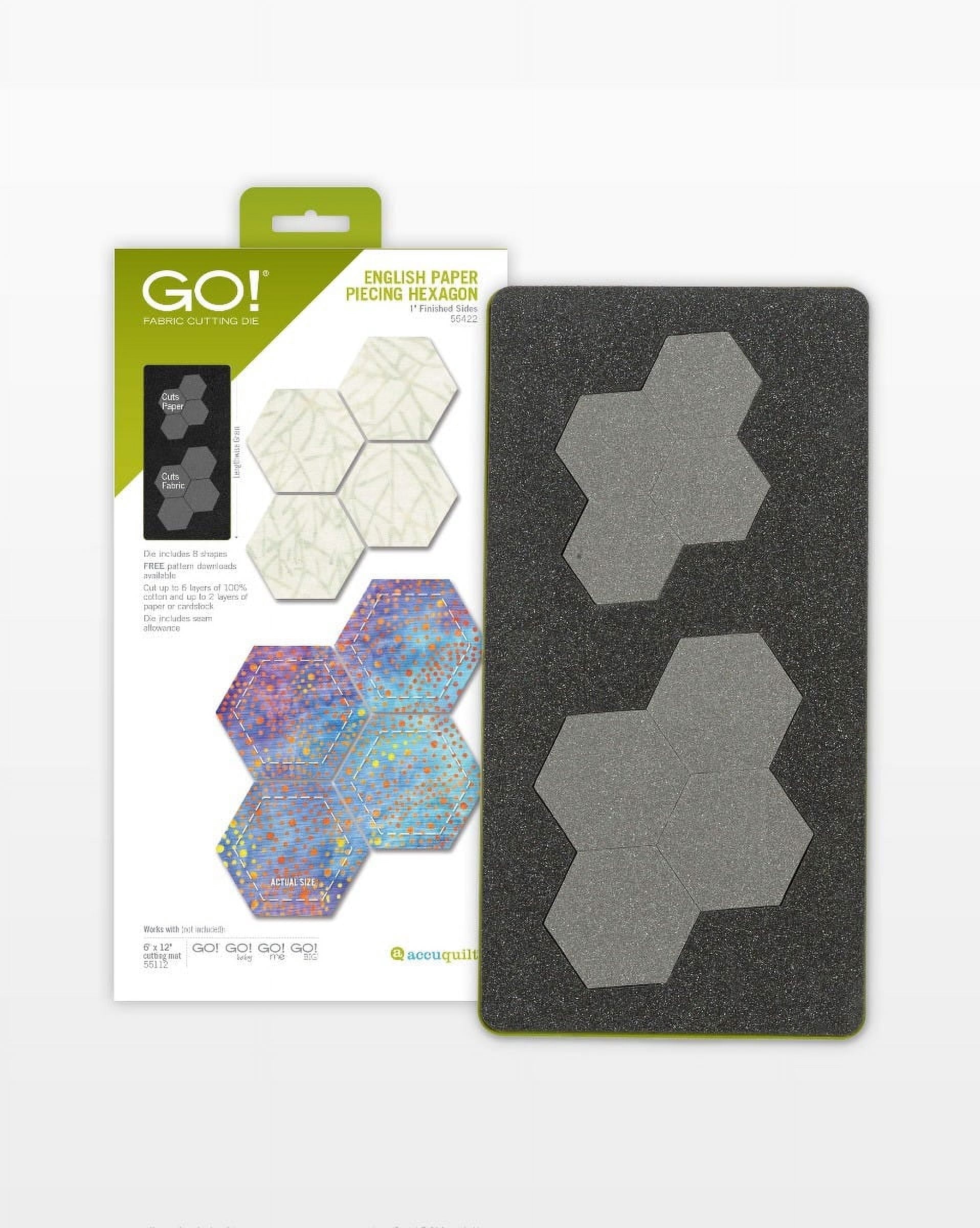 AccuQuilt Hexagon 1-Inch Finished Sides Die-Cut Dies - Walmart.com