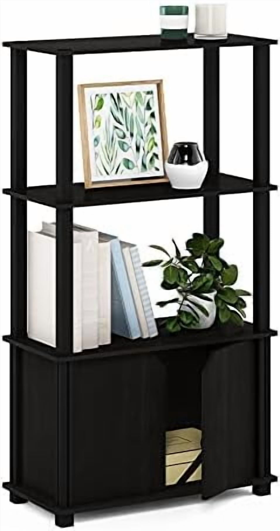 GO GREEN Storage Shelves, 4-Tier Book Shelf, Bookcase, Display Shelf ...