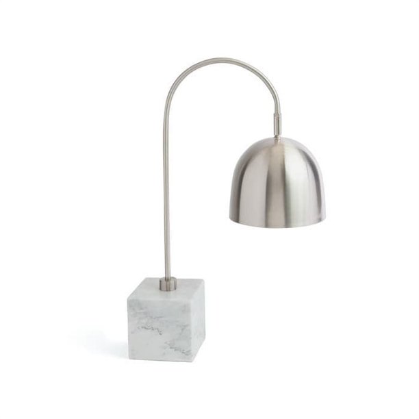 GO HOME Brushed Brass Tate Table Lamp with Natural Marble - Walmart ...