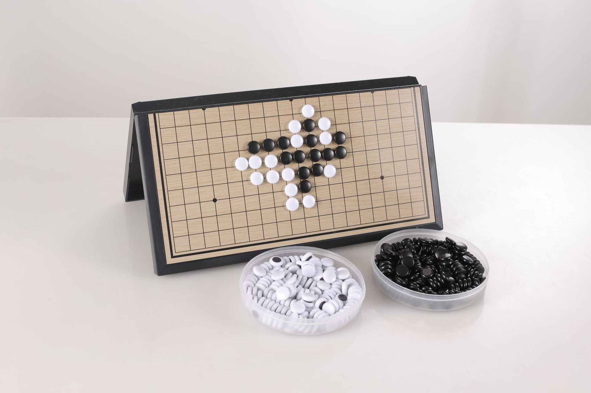 Go Jeu Set Weiqi Board Pliing Wood Jeu éducatif 2 - Walmart.com