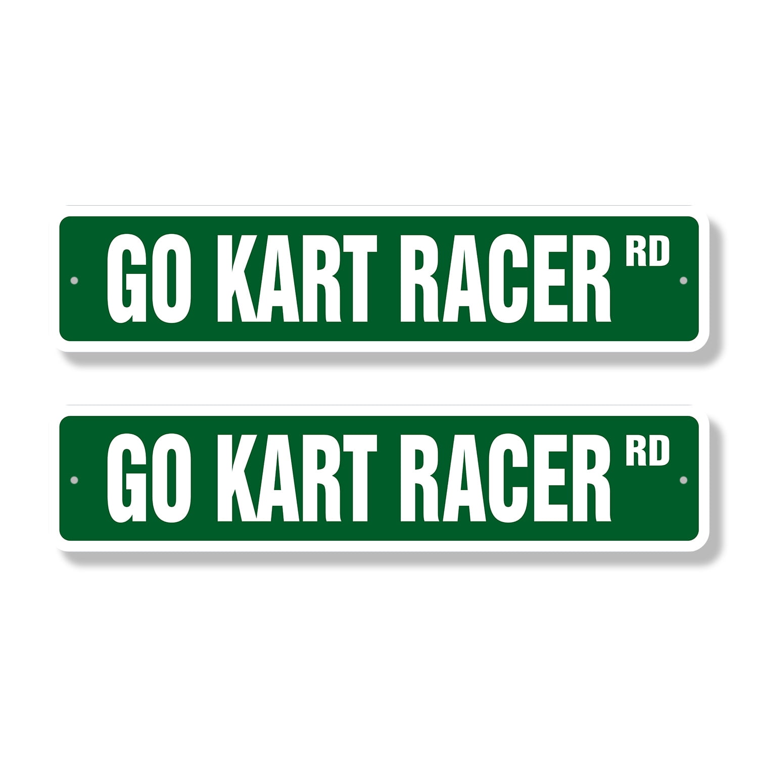GO KART RACER Classic Street Sign (2 Pack) go-karts racing parts cart ...