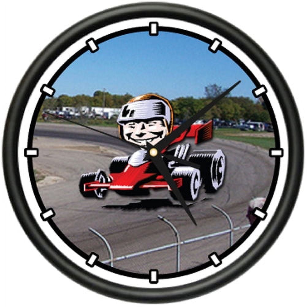 GO KART Wall Clock karts gokart racer parts bedroom - Walmart.com