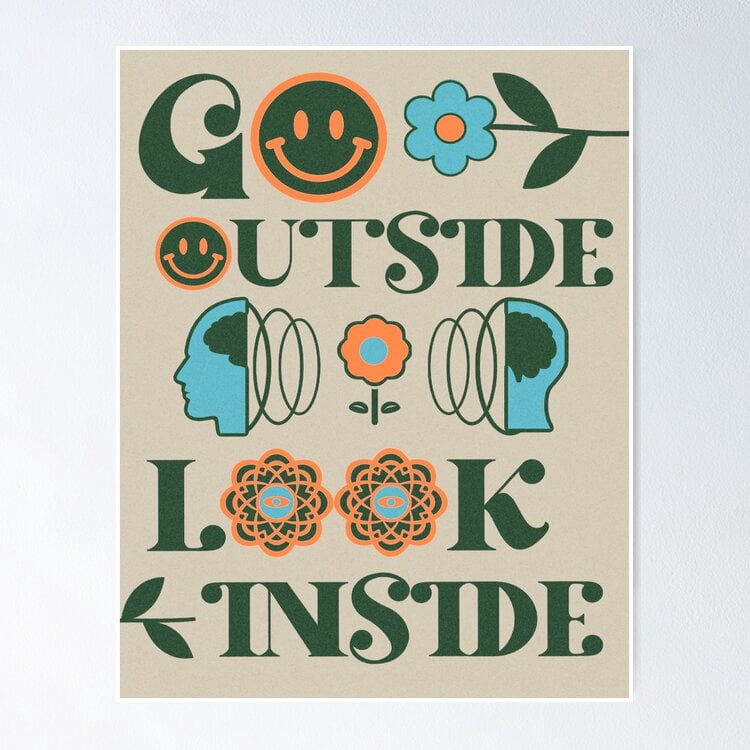 GO OUTSIDE Poster - KIRA.1048, UNFRAMED-24x36 - Walmart.com