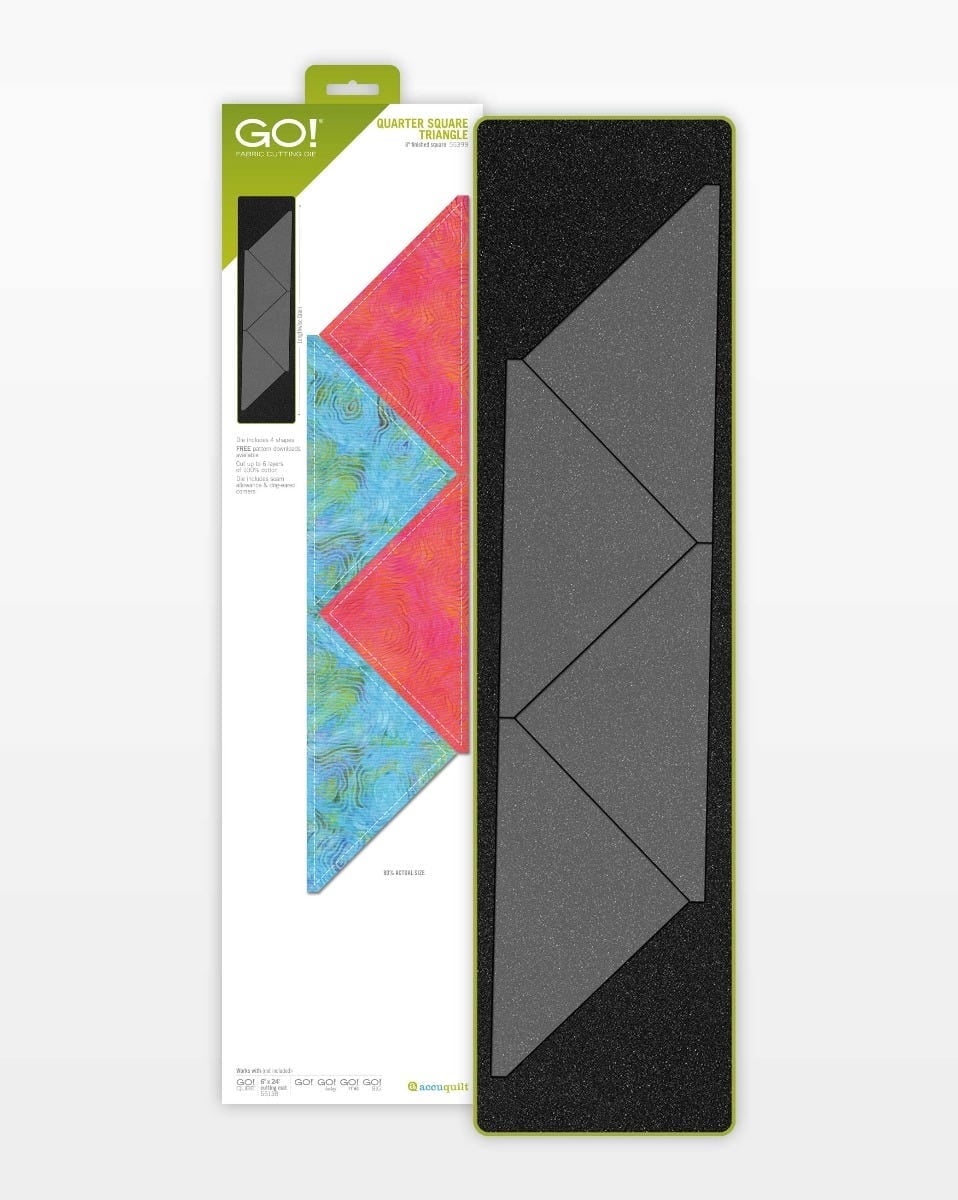 AccuQuilt Quarter Square Triangle Die-Cut Dies for Craft Project, 1 ...