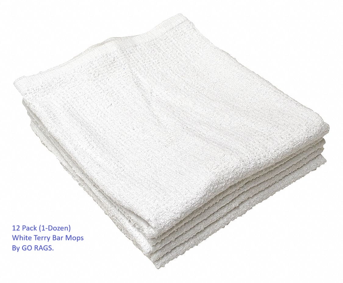 GO RAGS Dozen White Bar Mops, 12 Count - Walmart.com