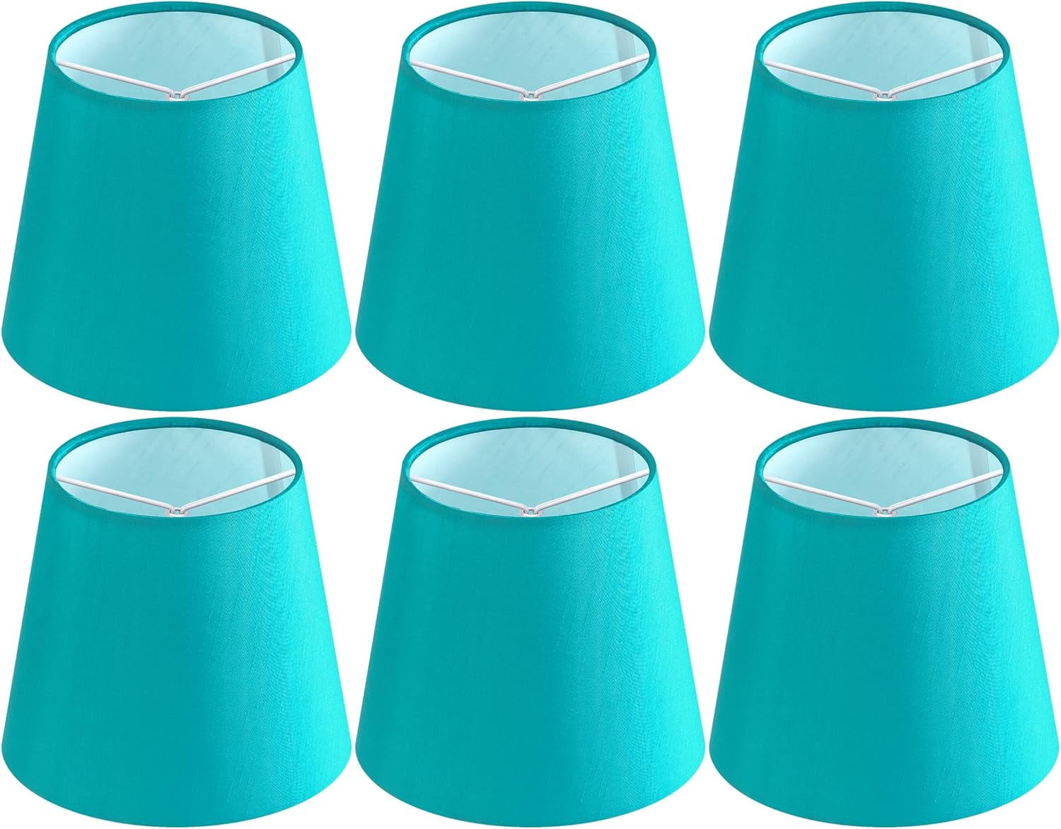 GO&SO Silk Fabric Small Lamp Shades for Chandelier, Clip on Lamp Shade ...