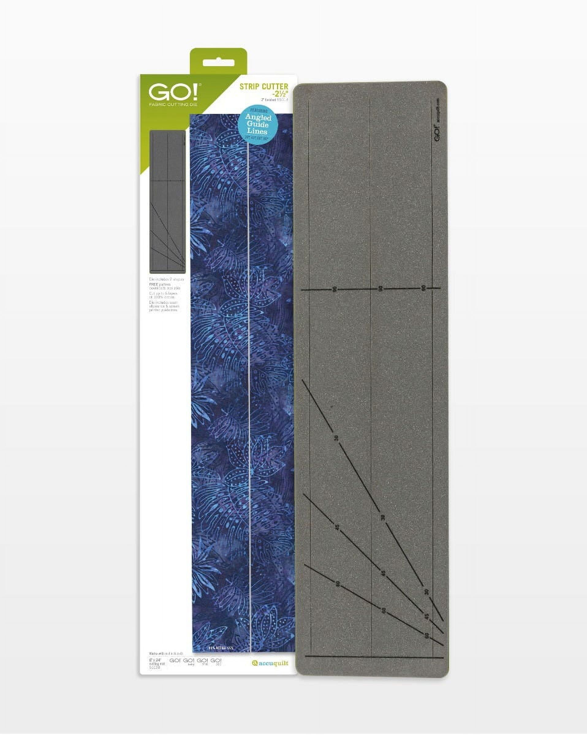 "AccuQuilt GO! Strip Cutter 2 1/2"" (2"" Finished) Foam Tool Slice ...