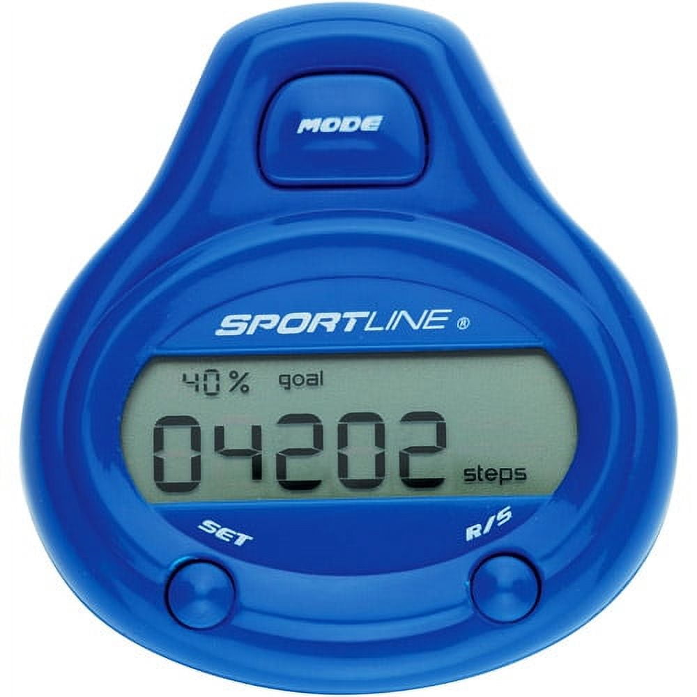GO WALKING 340 STEP/DISTANCE GOAL TRACK PEDOMETER BLUE - Walmart.com