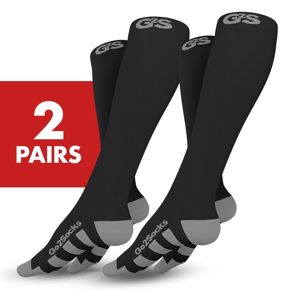 GO2 Compression Socks for Men/Women, 20-30 mmHG, Medical Stocking ...