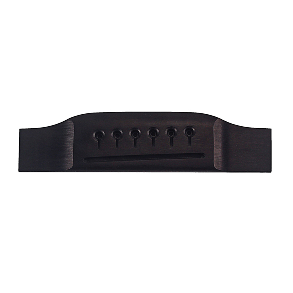 GO293 6 String Ebony Guitar Bridge Replacement Parts Solid Wood for ...