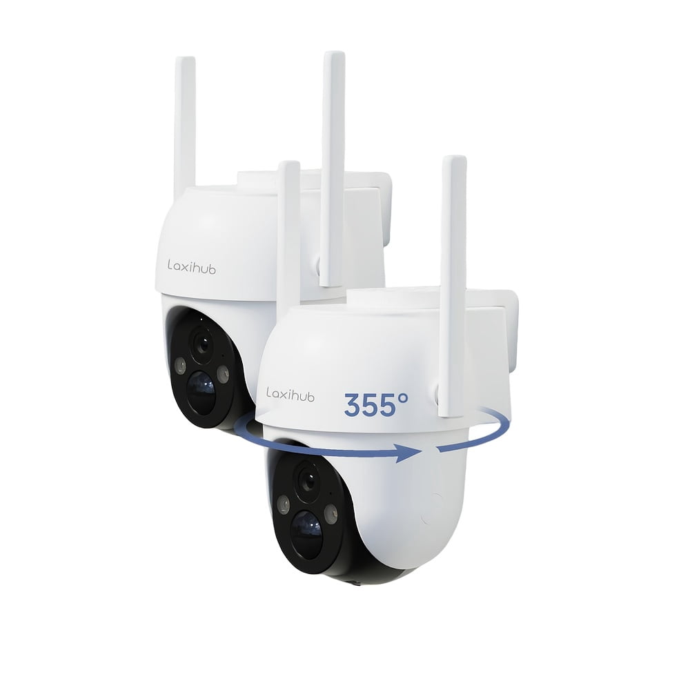 GO2T 3MP 1296P Solar PTZ Outdoor Security Camera - Wireless Battery ...