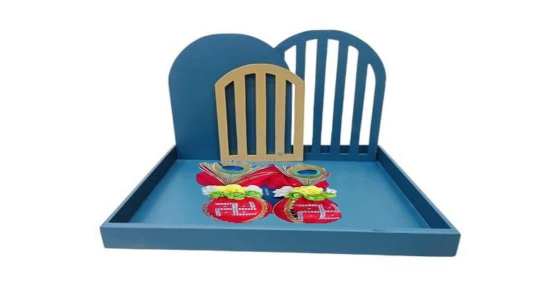 GO7 Tray with Wooden Frame and MDF Base Trousseau Packing Trays Serving ...