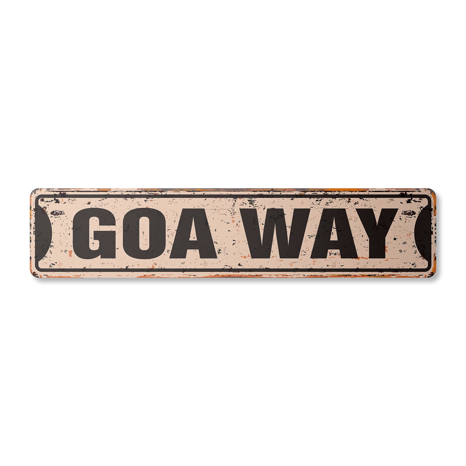GOA WAY Vintage Aluminum Street Sign Childrens Name Room Metal Sign ...