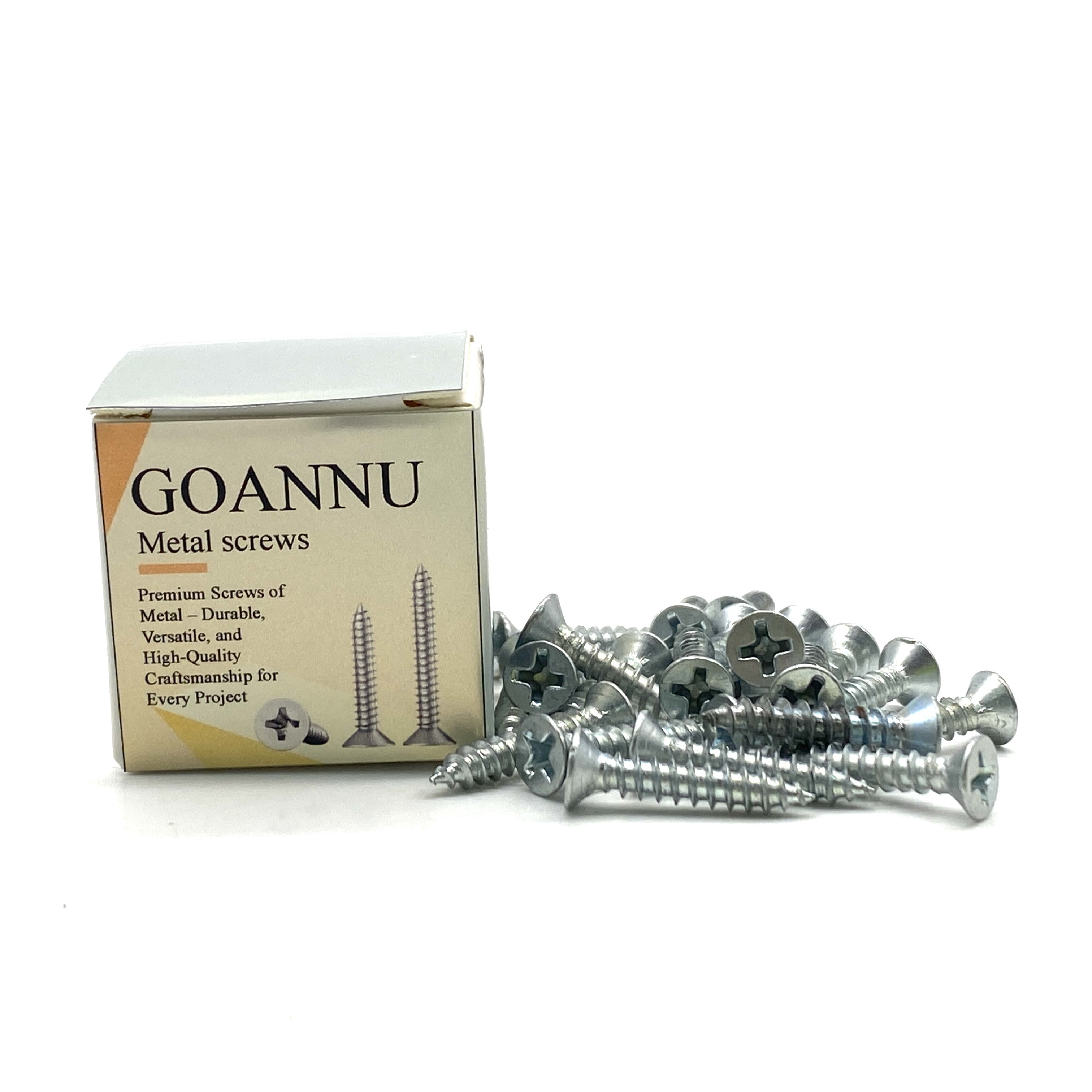 GOANNU Metal screws Durable and Rust-Resistant Metric Threaded ...