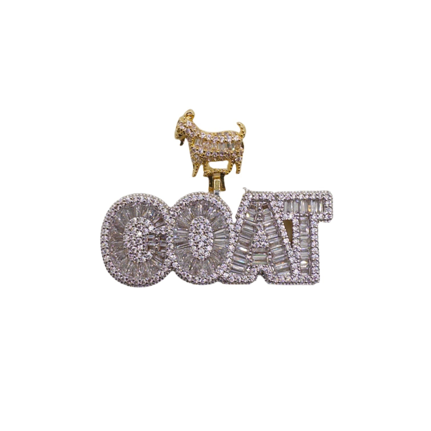 GOAT Name-Plate Pendant with Rope Chain - 14K Gold Plated - Walmart.com