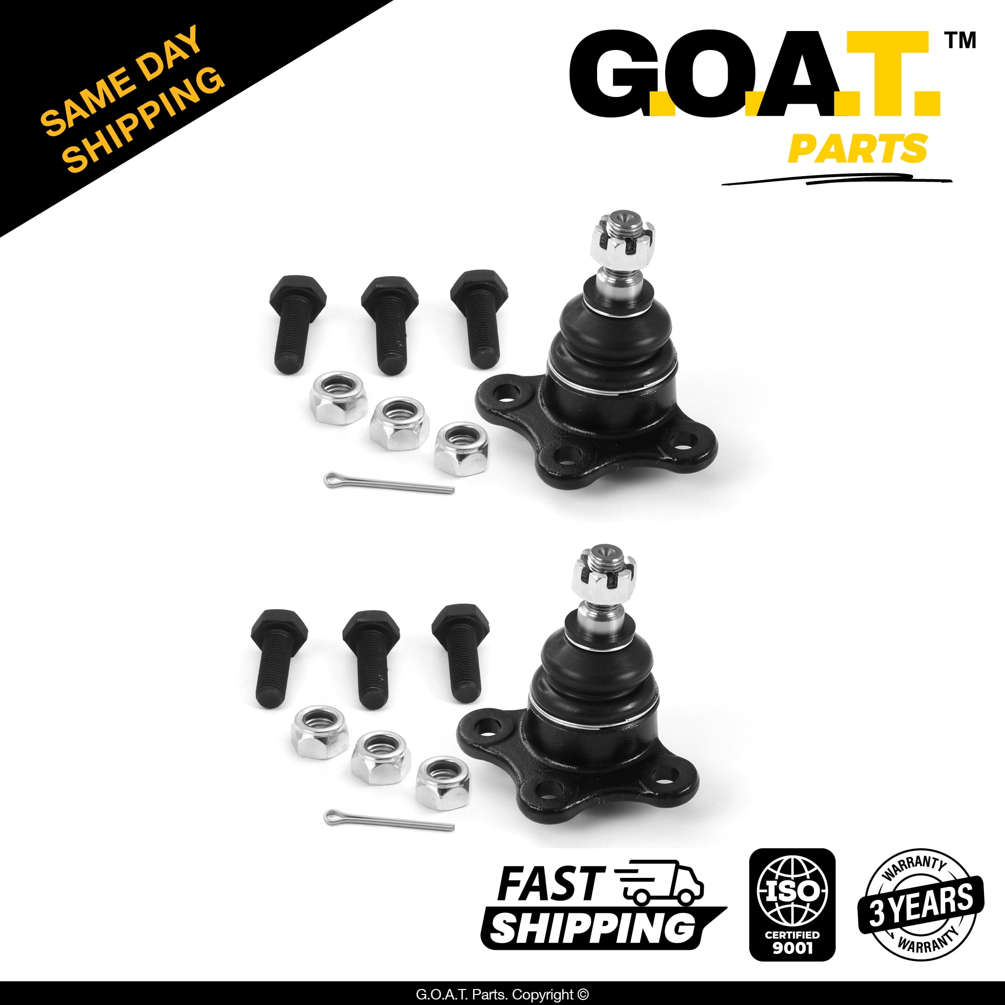 GOAT Parts - 2 PC Front Upper Ball Joint Kit for Isuzu Amigo Rodeo ...