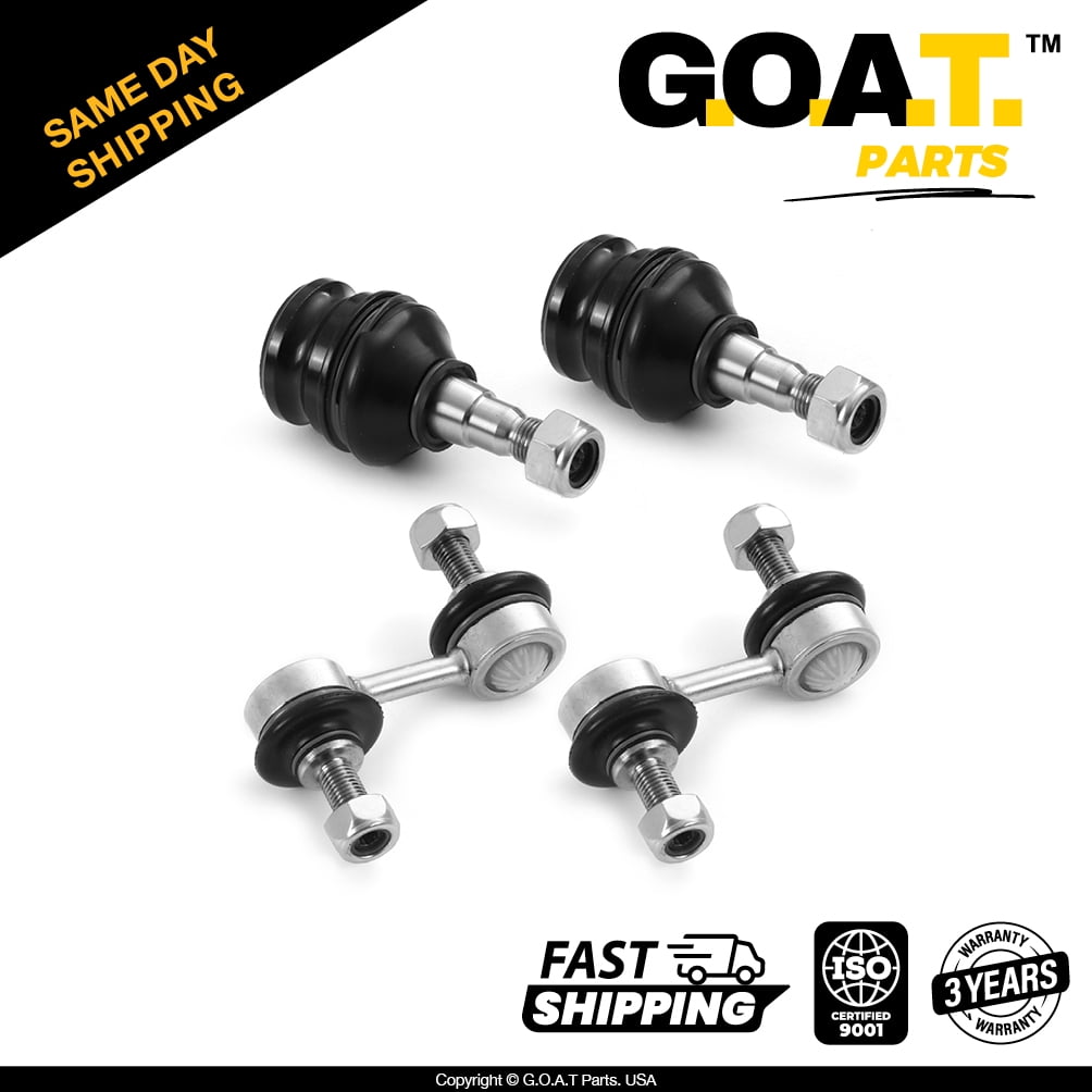 GOAT Parts - 4 PC Front Sway Bar & Front Lower Ball Joint Kit for ...