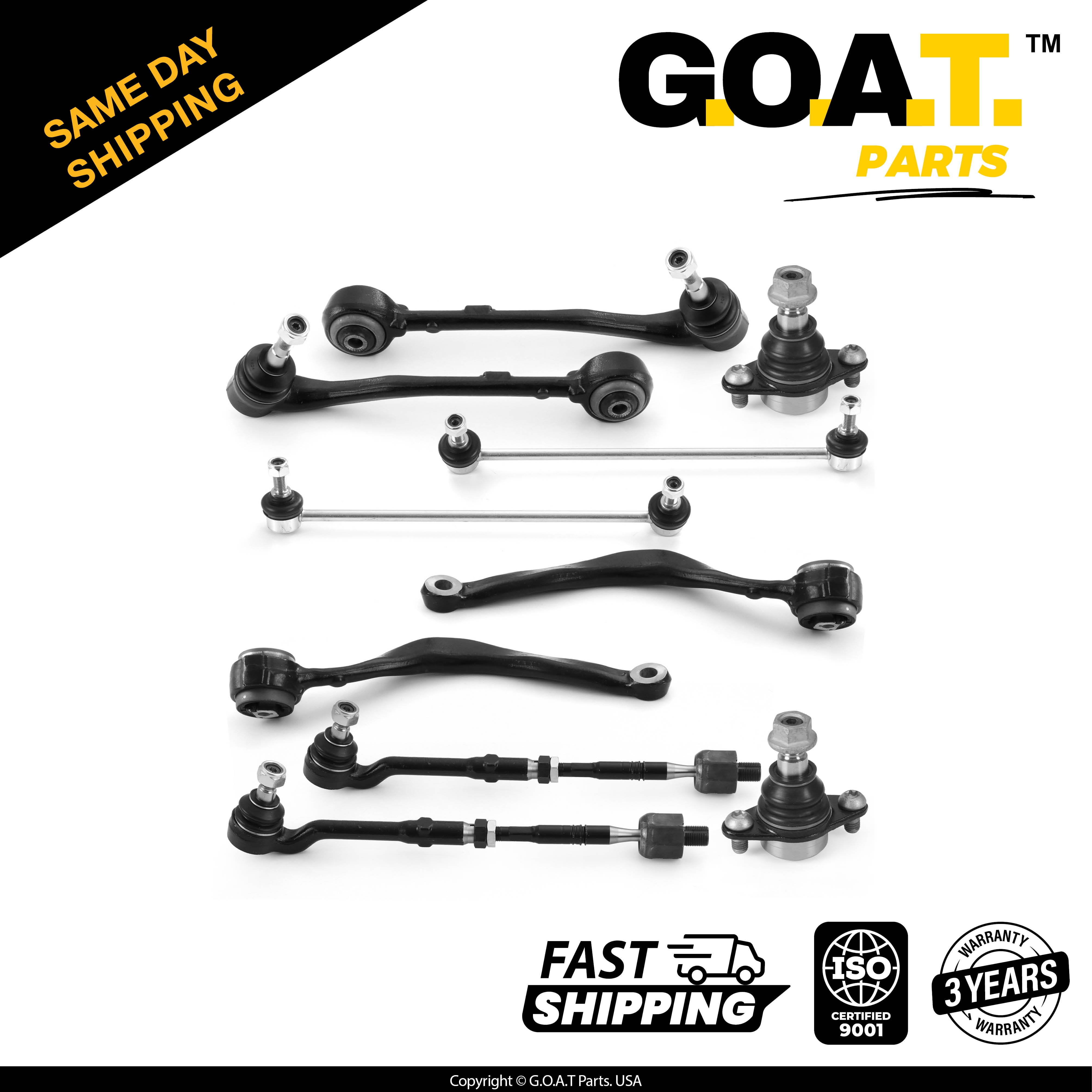 GOAT Parts - Control Arm Ball Joint Assembly & Sway Bar Link Set for ...
