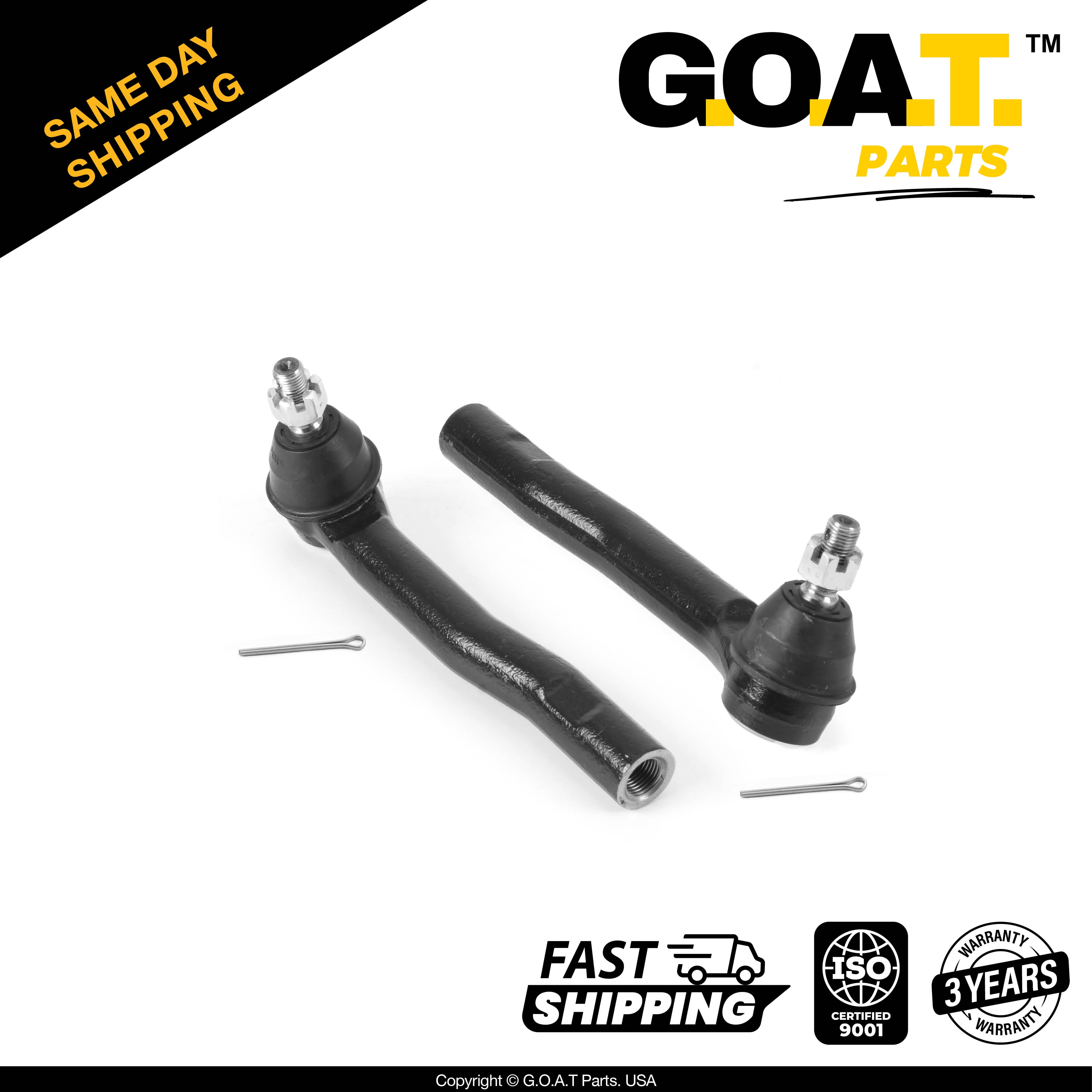 GOAT Parts - Front Outer Tie Rod Ends for Lexus RX350 RX450h Toyota ...
