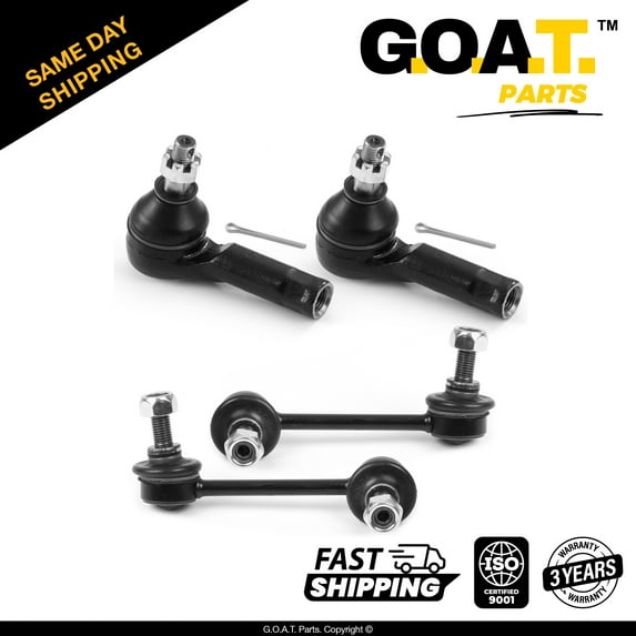 GOAT Parts - Front Sway Bar & Outer Tie Rod End Kit for 1993-1997 Ford ...