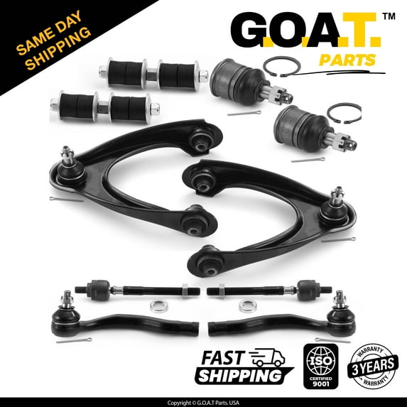 GOAT Parts - Sway Bar + Control Arm + Tie Rod for 1996-2000 Honda Civic ...