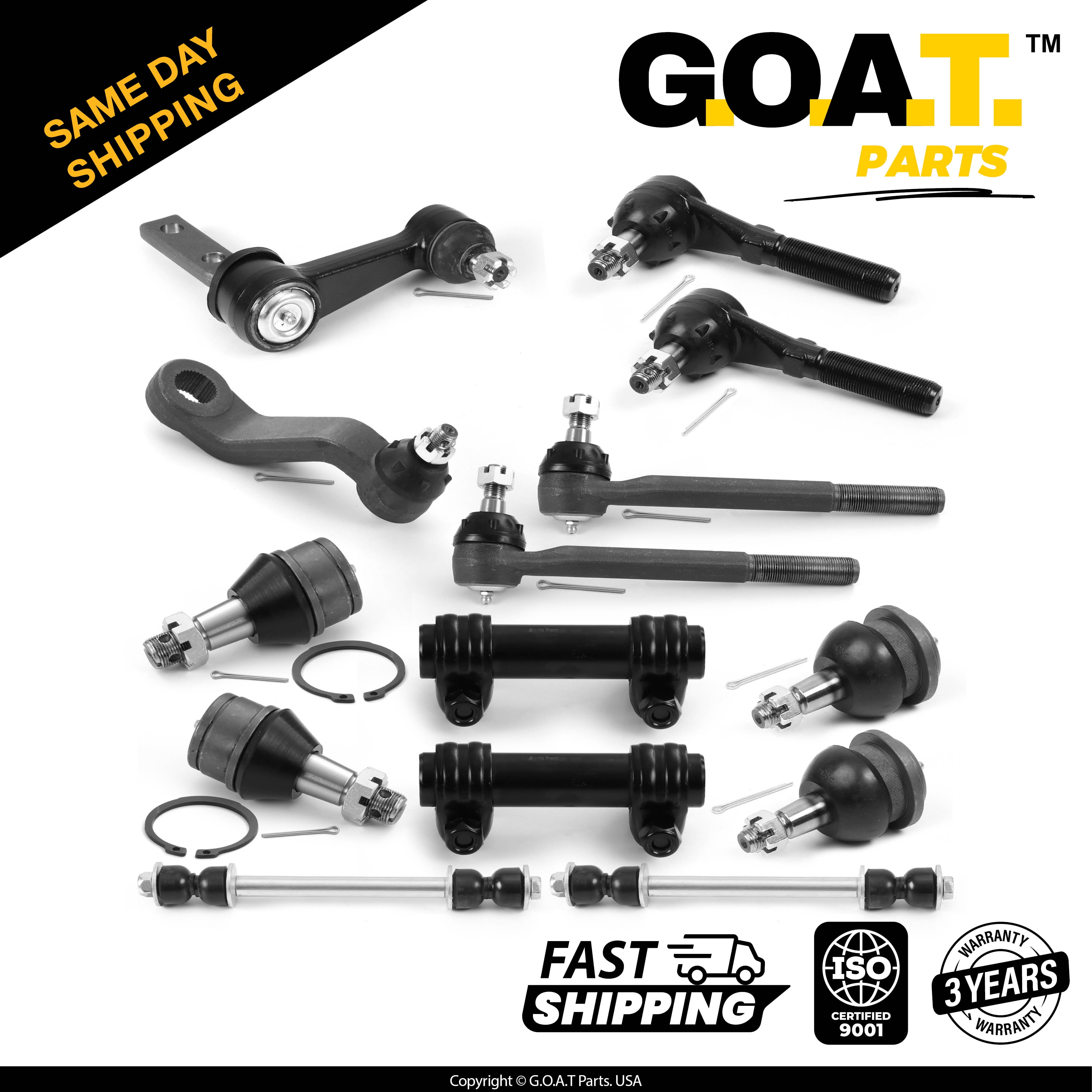 GOAT Parts - Sway Bar + Tie Rod for 1994-1999 Dodge Ram 2500 1994-99 ...