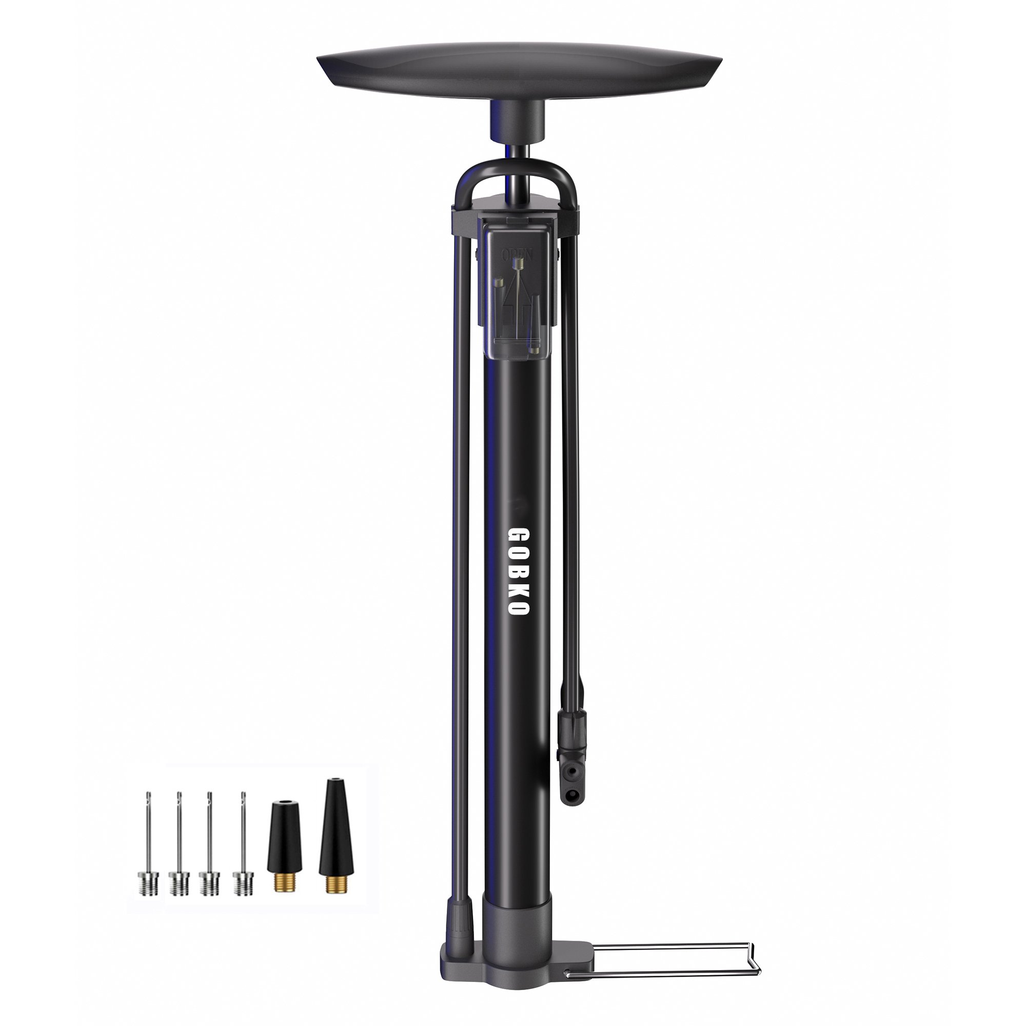 Bell Sports Air Attack 350 High Volume Bicycle Floor Pump, Red ...