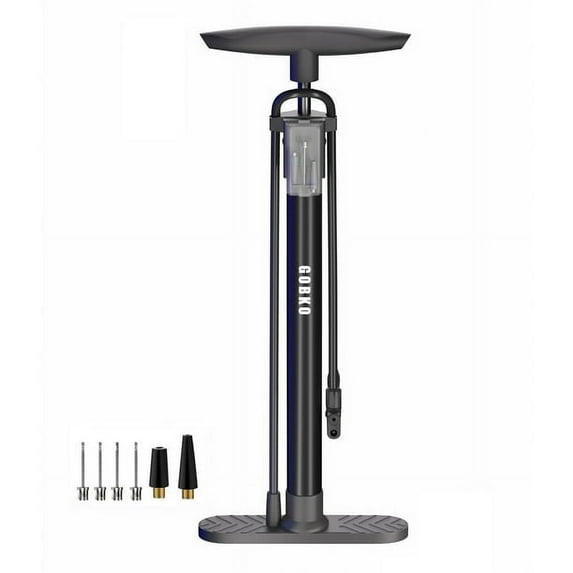 GOBKO Bike Floor Pump, High Pressure 160Psi, Presta/Schrader Valves ...