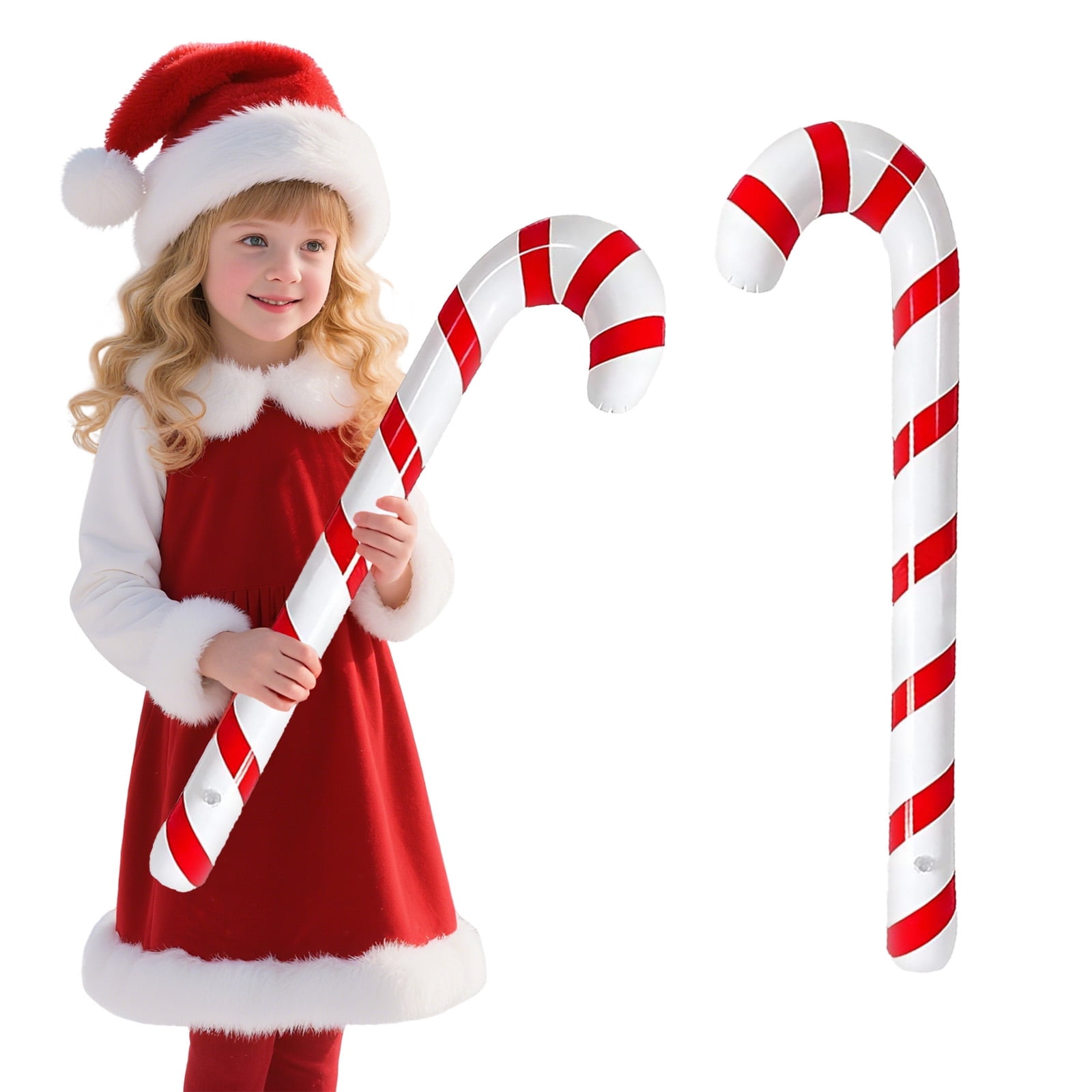 GOBWCOT Inflatable Candy Canes Balloons Inflatable Christmas Candy Cane ...