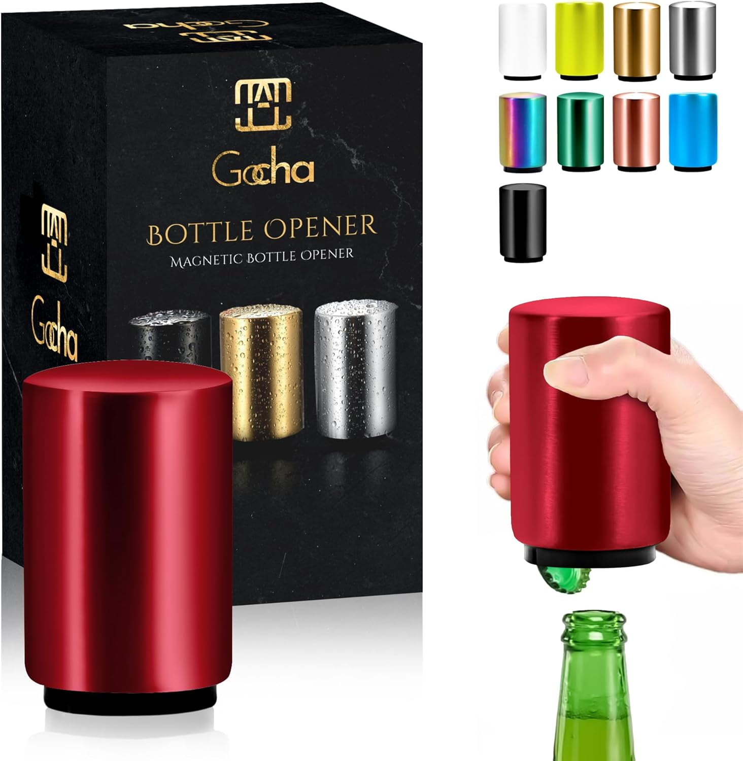 GOCHA Gadgets | Magnetic Bottle Opener | Bottle Cap Opener | Automatic ...