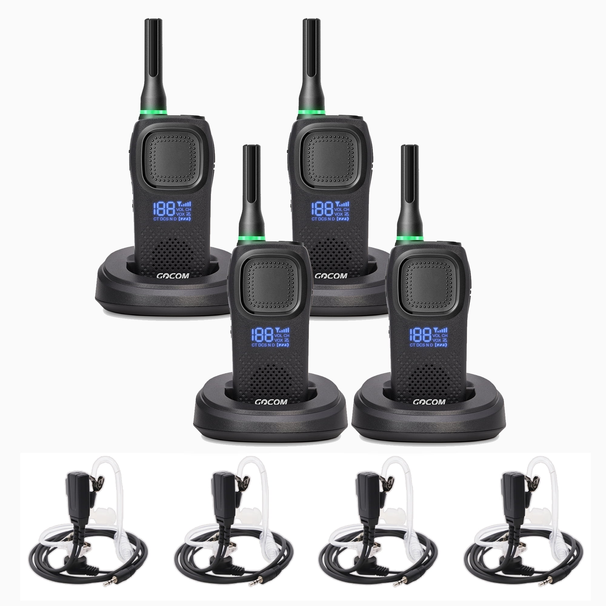 GOCOM Two-Way Radio Adult Business Elegant Slim Rechargeable Digital ...