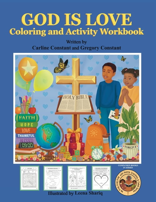 GOD IS LOVE Coloring and Activity Workbook: Christian Inspirational ...