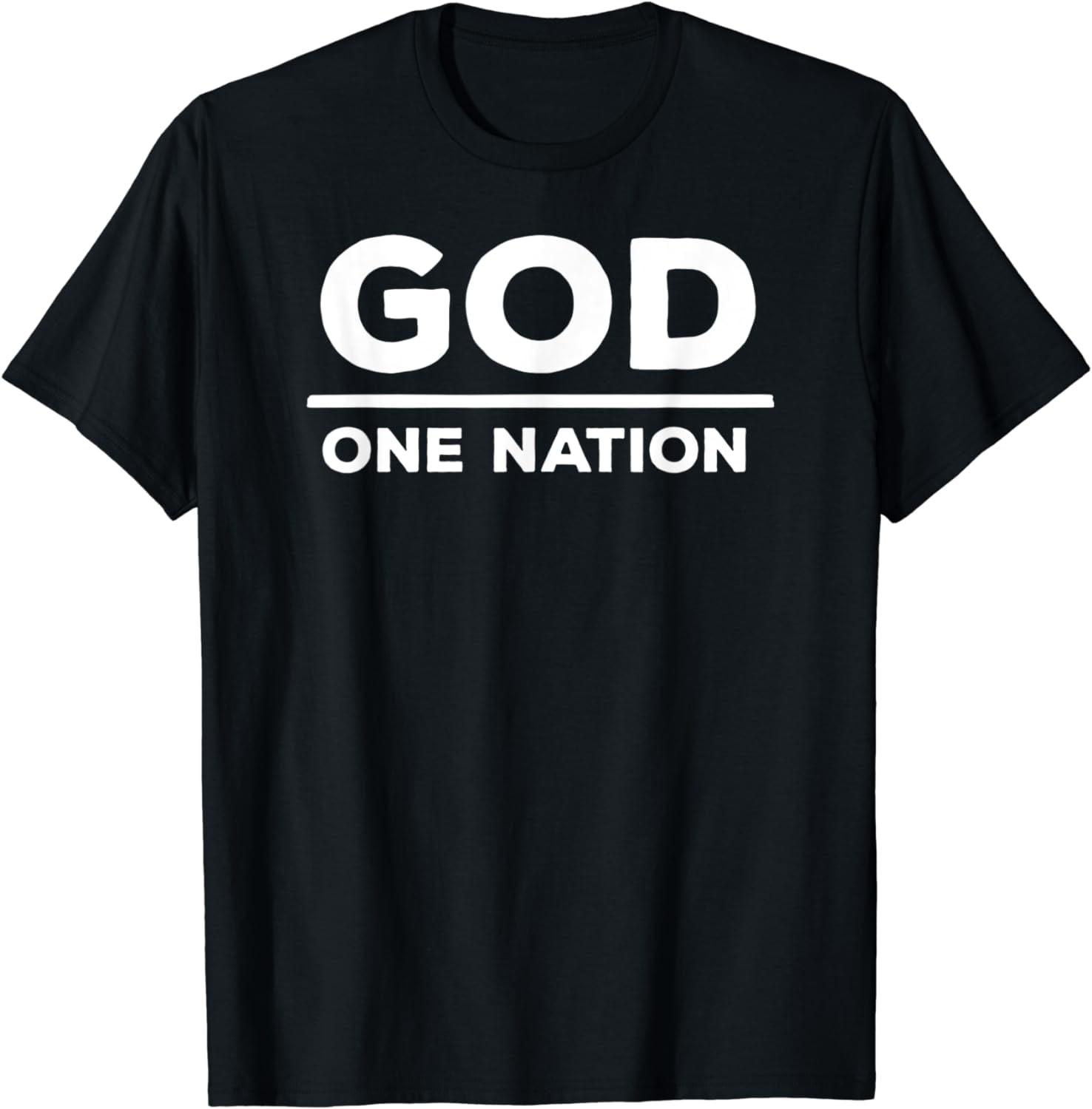 GOD ONE NATION Quote Saying T-Shirt - Walmart.com
