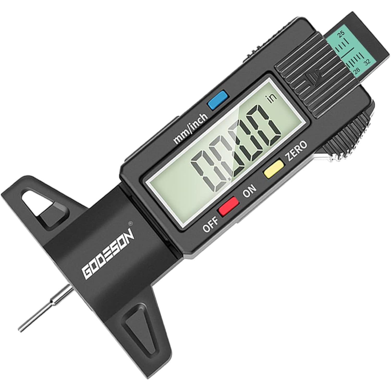 GODESON Tire Tread Depth Gauge,Digital Tire Tread Depth Gauge in 1Inch ...