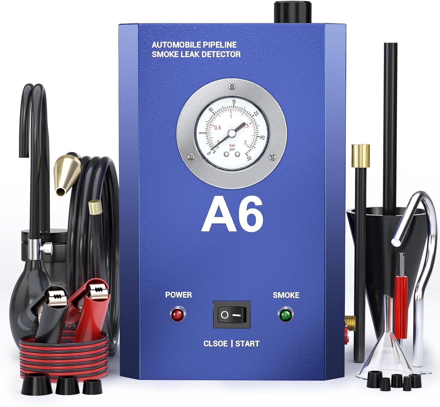 GODIAG A6 Automotive Smoke Leak Detector with Pressure Gauge, Smoke ...