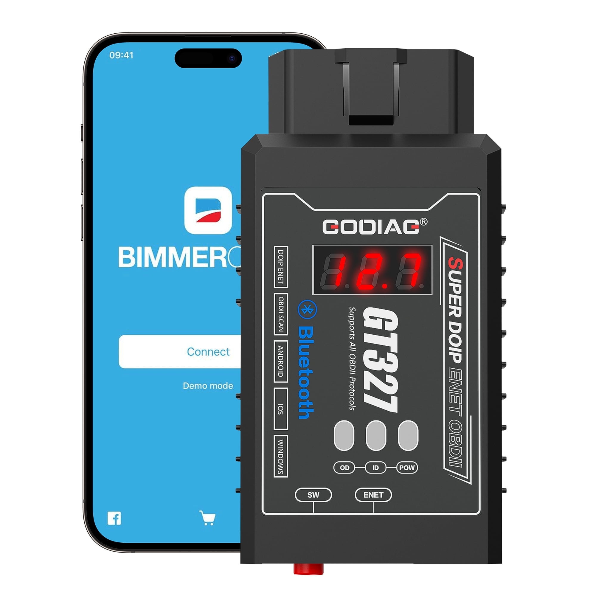 GODIAG GT327 Super DOIP ENET OBD2 Bluetooth Scanner, ELM327 v1.5 FULL ...