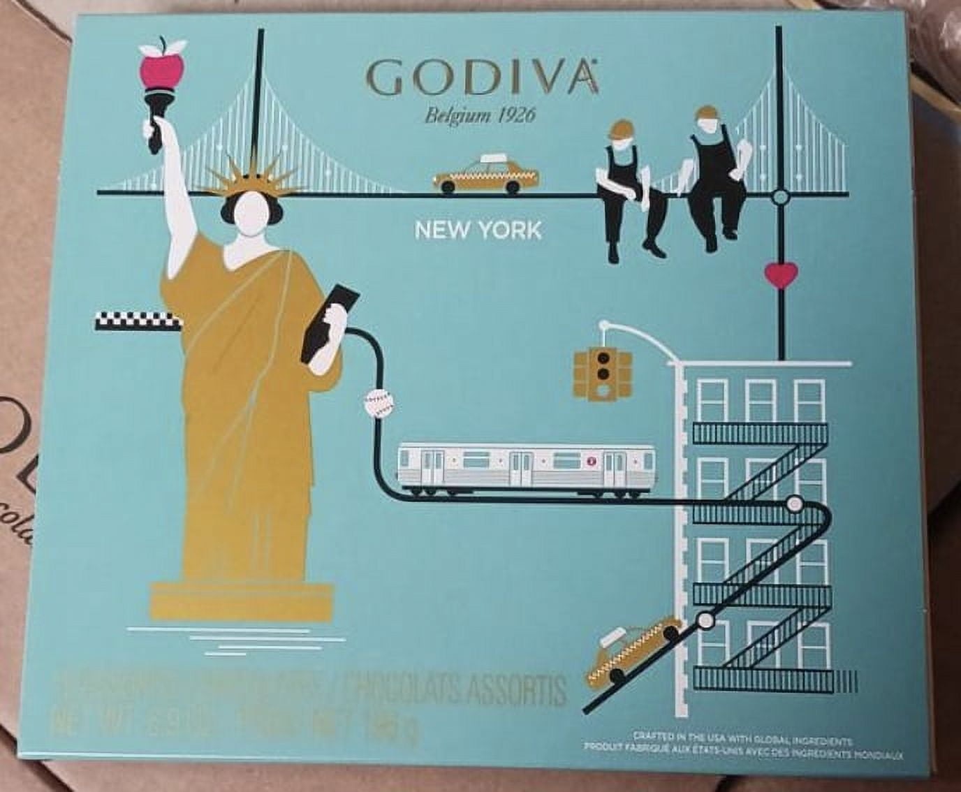 GODIVA NEW YORK 19 PIECES 6.9 OZ BOX - Walmart.com