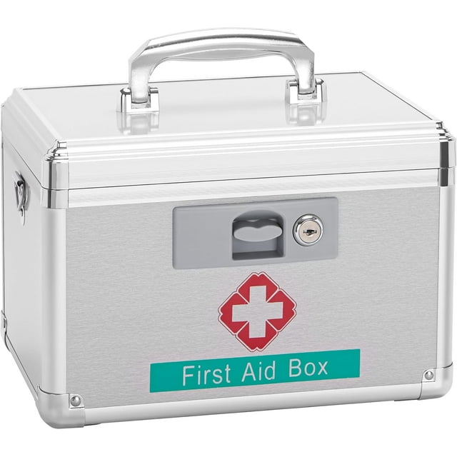 Medication Lock Box - 10 x 6 x 6.7 Inch Small - Medicine Lock Box With ...