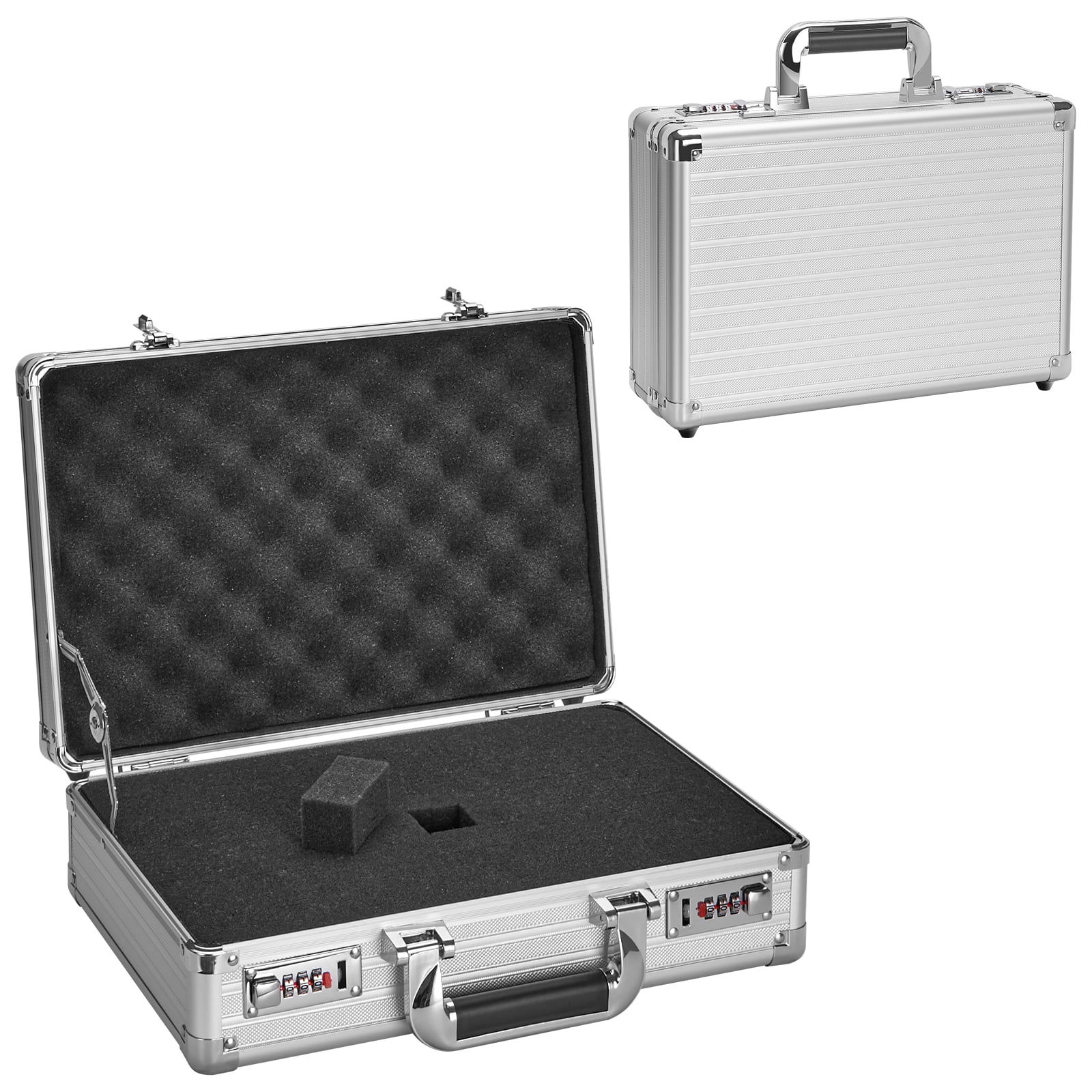 GODLONSEN Storage Lock Box - 14.2 x 9.8 x 4.5 Inch, Portable Locking ...