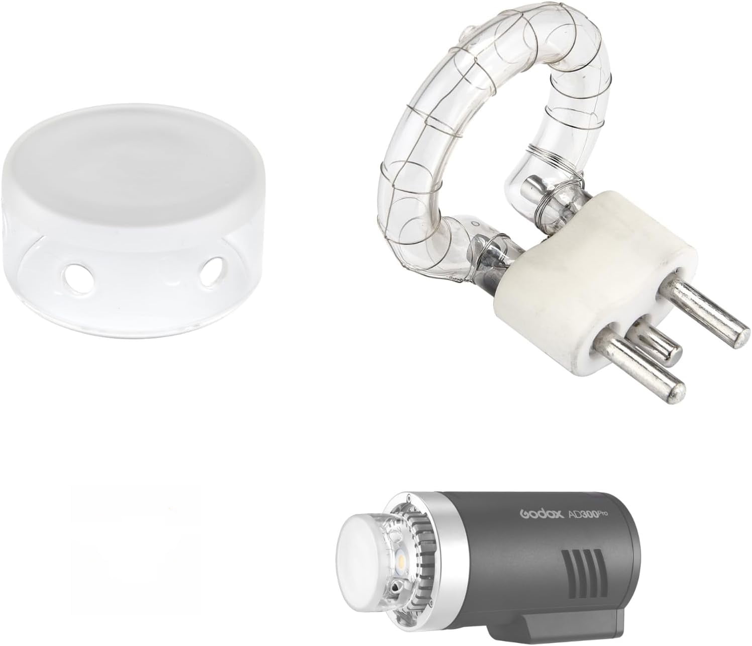 GODOX AD300Pro AD300 Pro Flash Tube Bare Bulb 300Ws - Original Replacement with Glass Protective ...