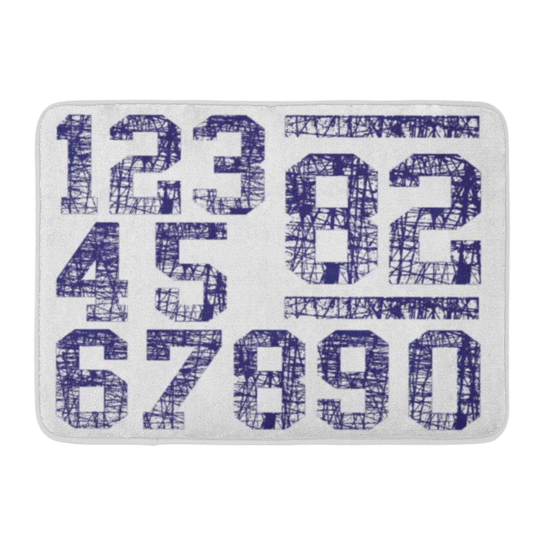 GODPOK ABC Blue Denim 1234567890 Numbers Graphics 123456789 Alphabet ...