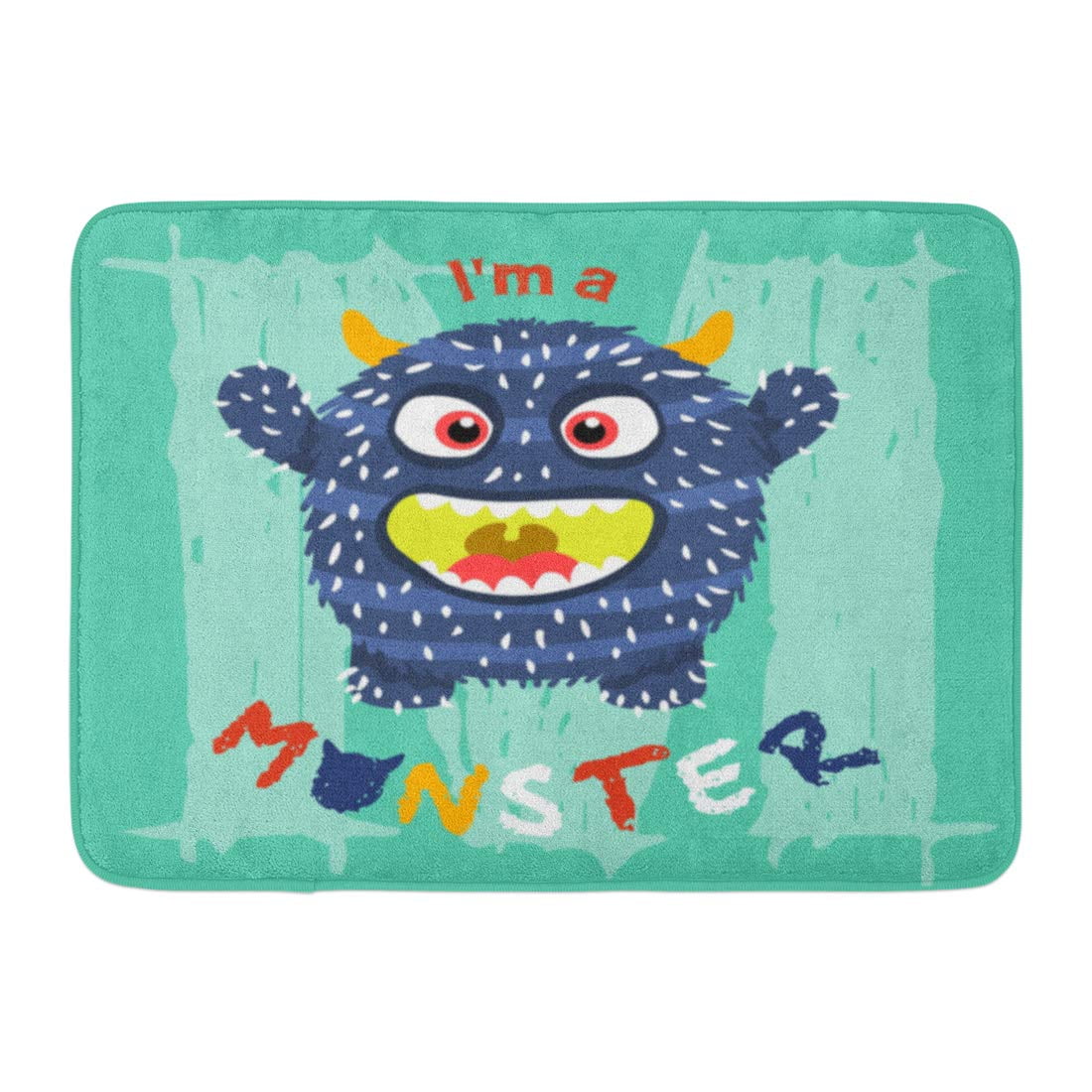 GODPOK Adventure Blue Baby I'm Cute Monster Cartoon Colorful Adorable ...