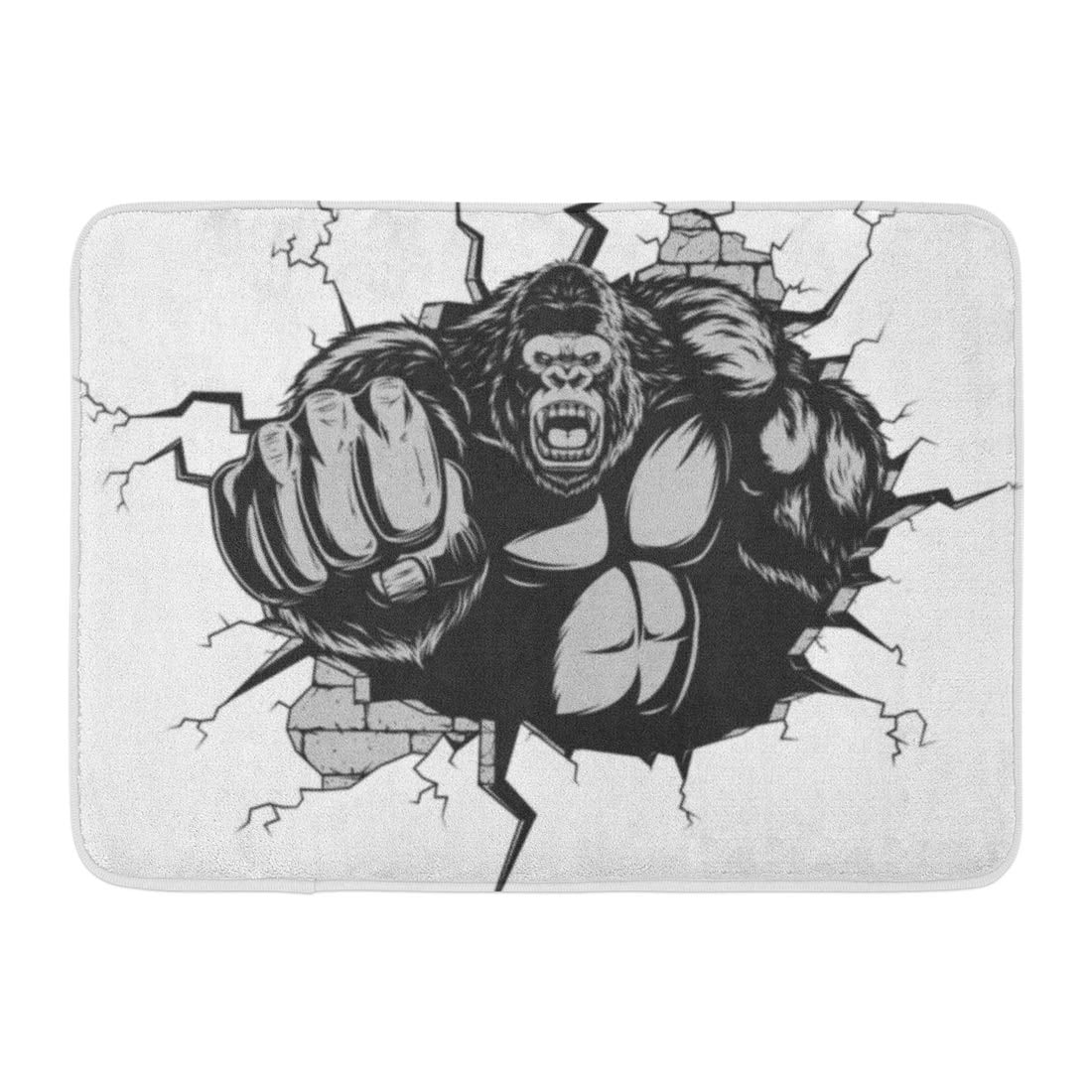 GODPOK Animal Ape Angry Gorilla Mascot Monkey Muscle Beast Drawing King ...
