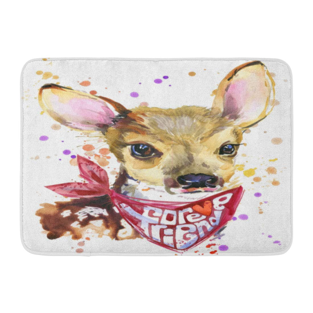 GODPOK Beautiful Artistic Watercolor Fawn Cute Forest Animal Forever ...