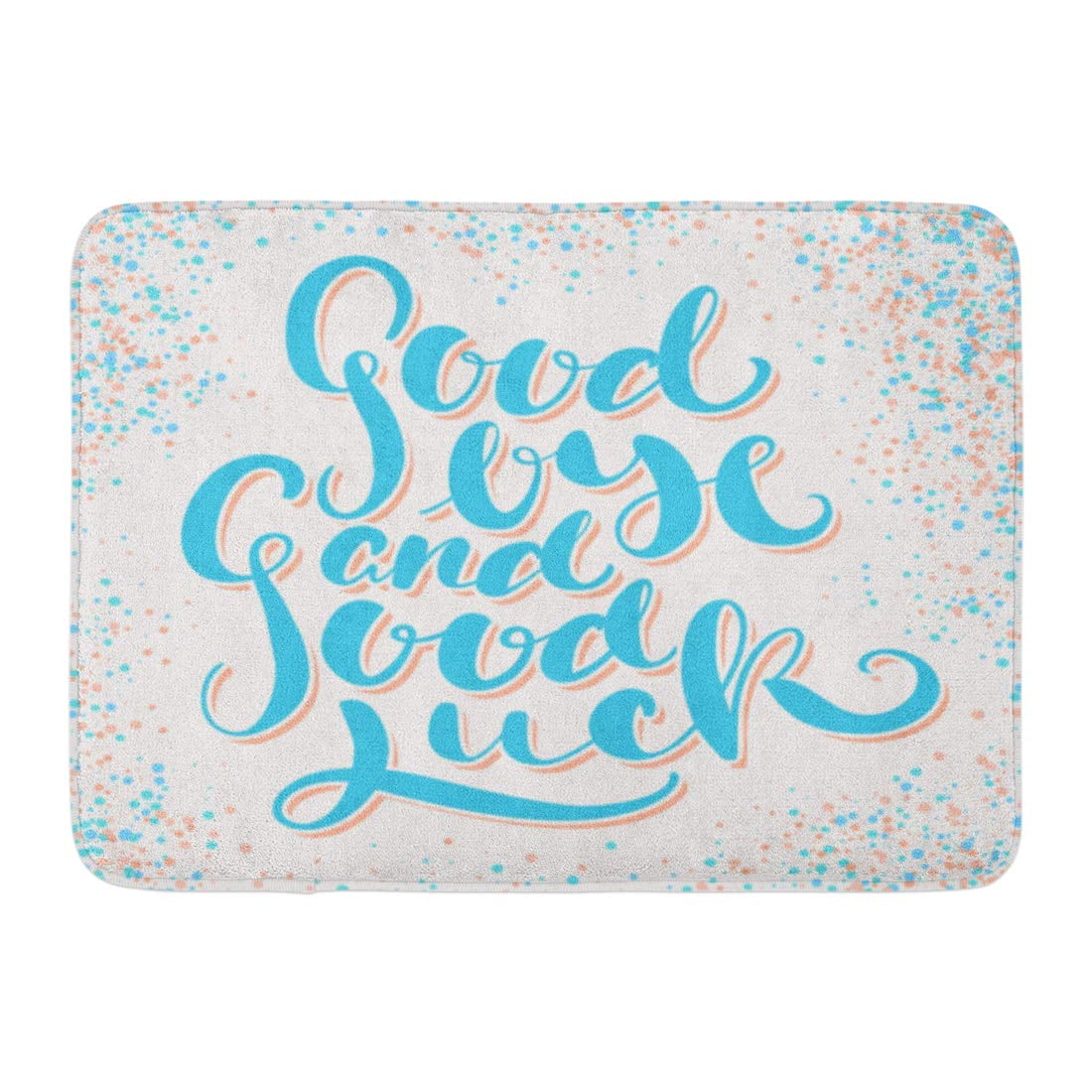 GODPOK Best Farewell Goodbye Good Luck Bye Message Rug Doormat Bath Mat ...