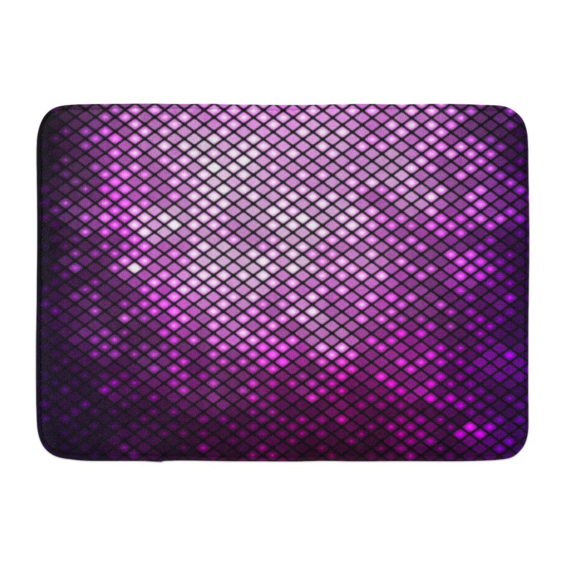 GODPOK Black Neon Purple Effect Abstract Mosaic Bright Violet Disco ...
